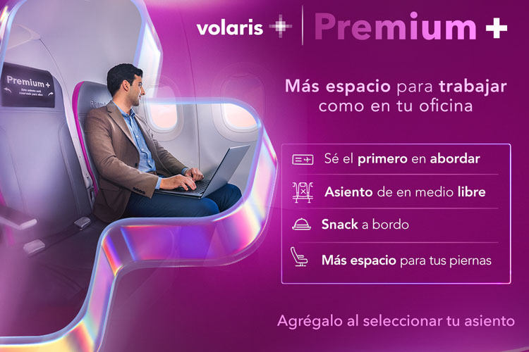 Volaris lanza Premium +, elevando el estándar de viaje en cabina ...